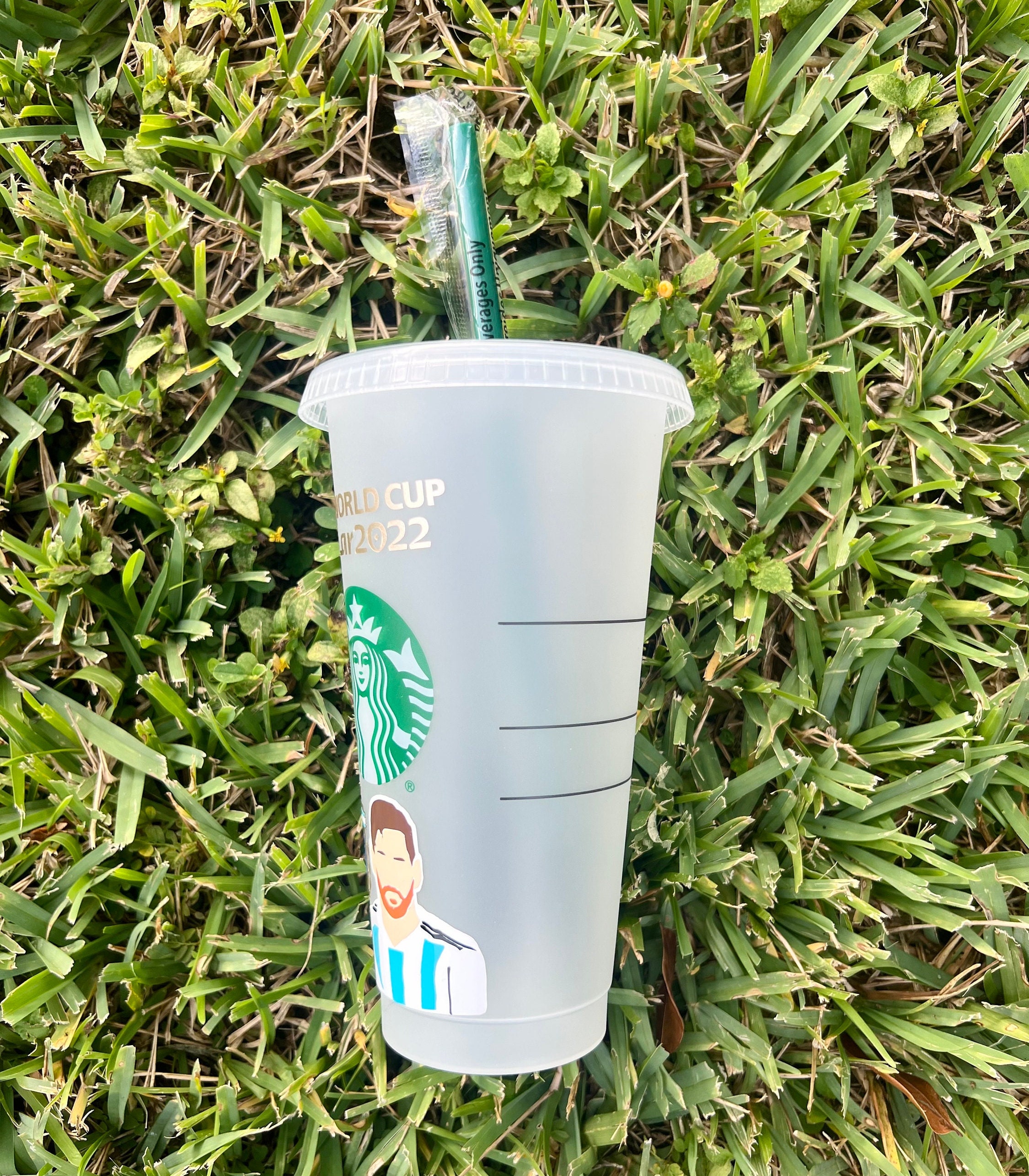 Messi World Cup Starbucks Cup - Etsy