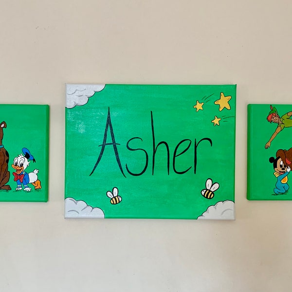 Custom Name Painting - Etsy