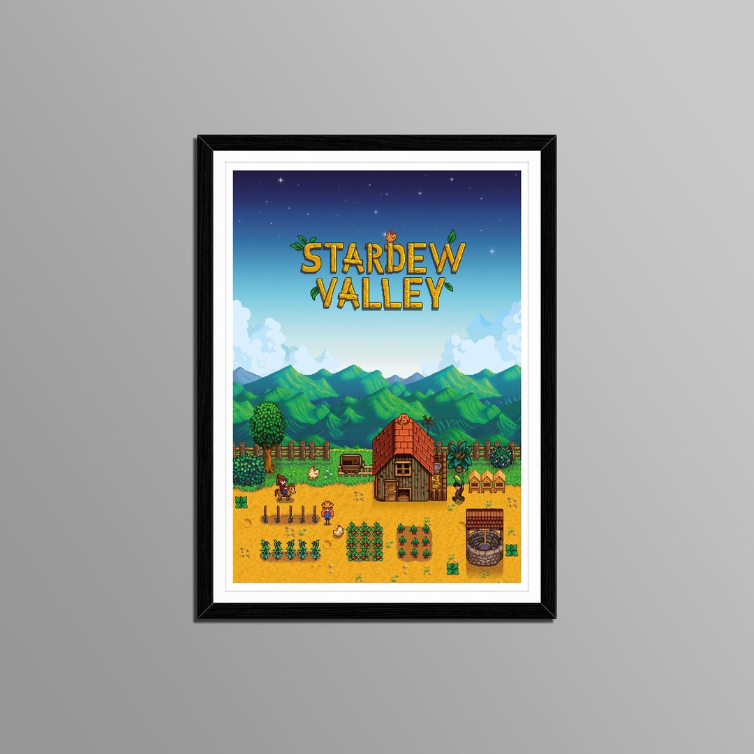 Pixel Art Stardew Valley Poster. Printable Stardew Valley Poster. Game ...
