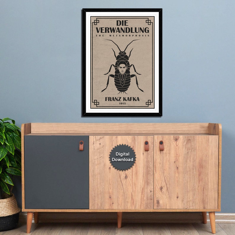Kafka's Metamorphosis Poster: Minimalist Book Art (digital Download) - Etsy