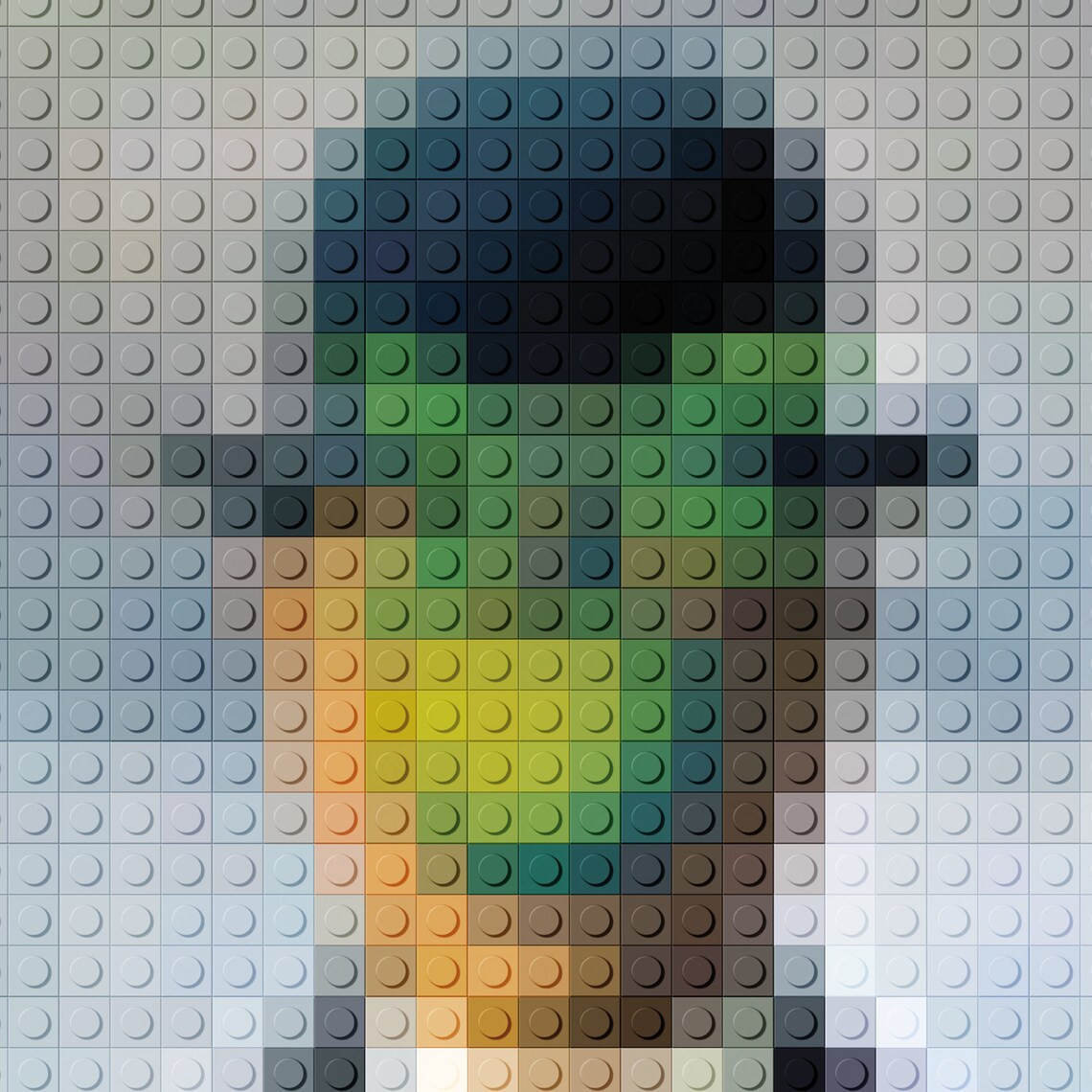 Printable Pixel Art Classic Painting Set. Pixel Art Mona Lisa and Frida ...