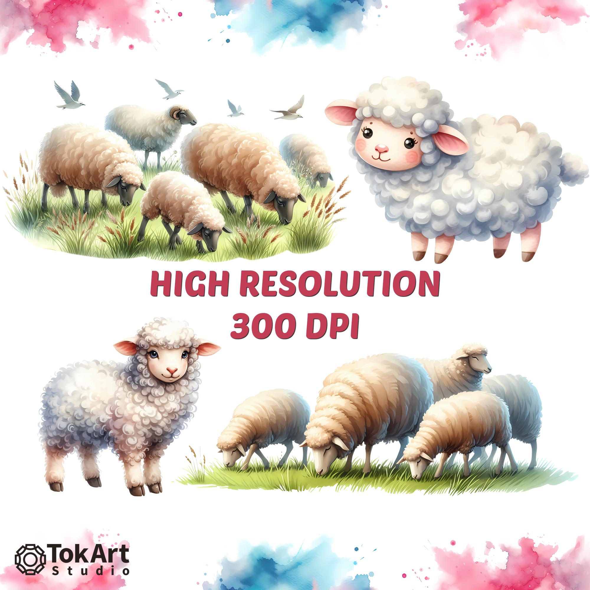 Watercolor Farm Animal PNG Clipart Set (digital Download) - Etsy