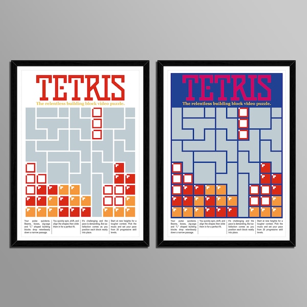 Tetris Art - Etsy