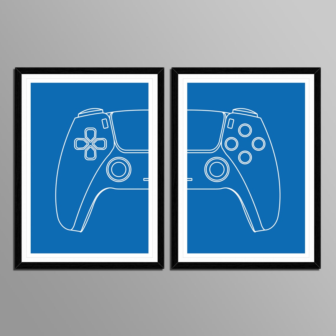 Gamepad Poster Set: Game Room Wall Art (digital Download) - Etsy