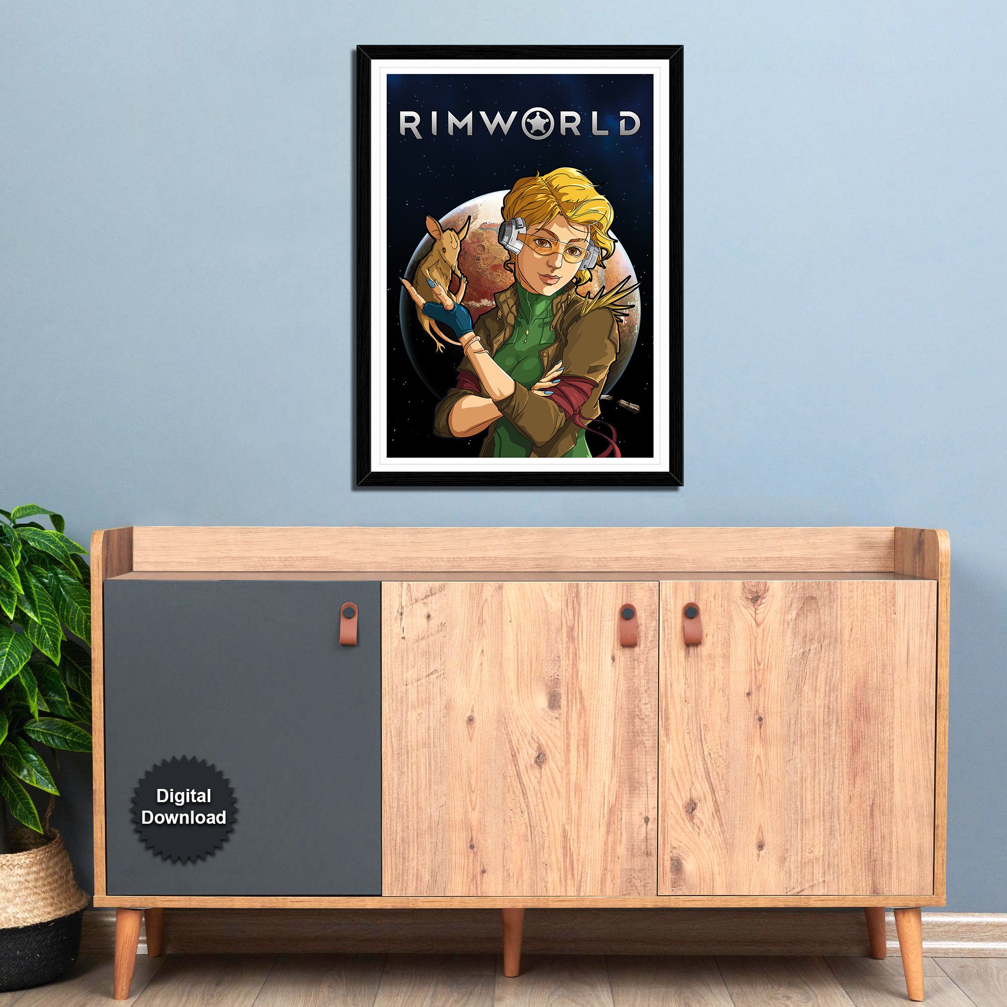 Printable Rimworld Game Poster With Minimal Design. Printable Rimworld ...