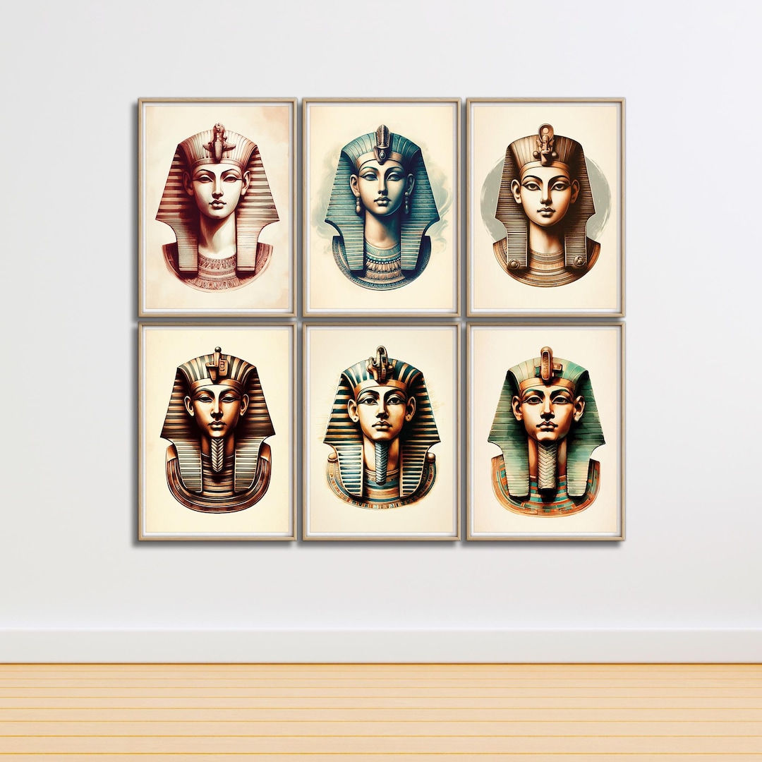 Printable Vintage Look Watercolor Style Ancient Egypt Poster Set ...
