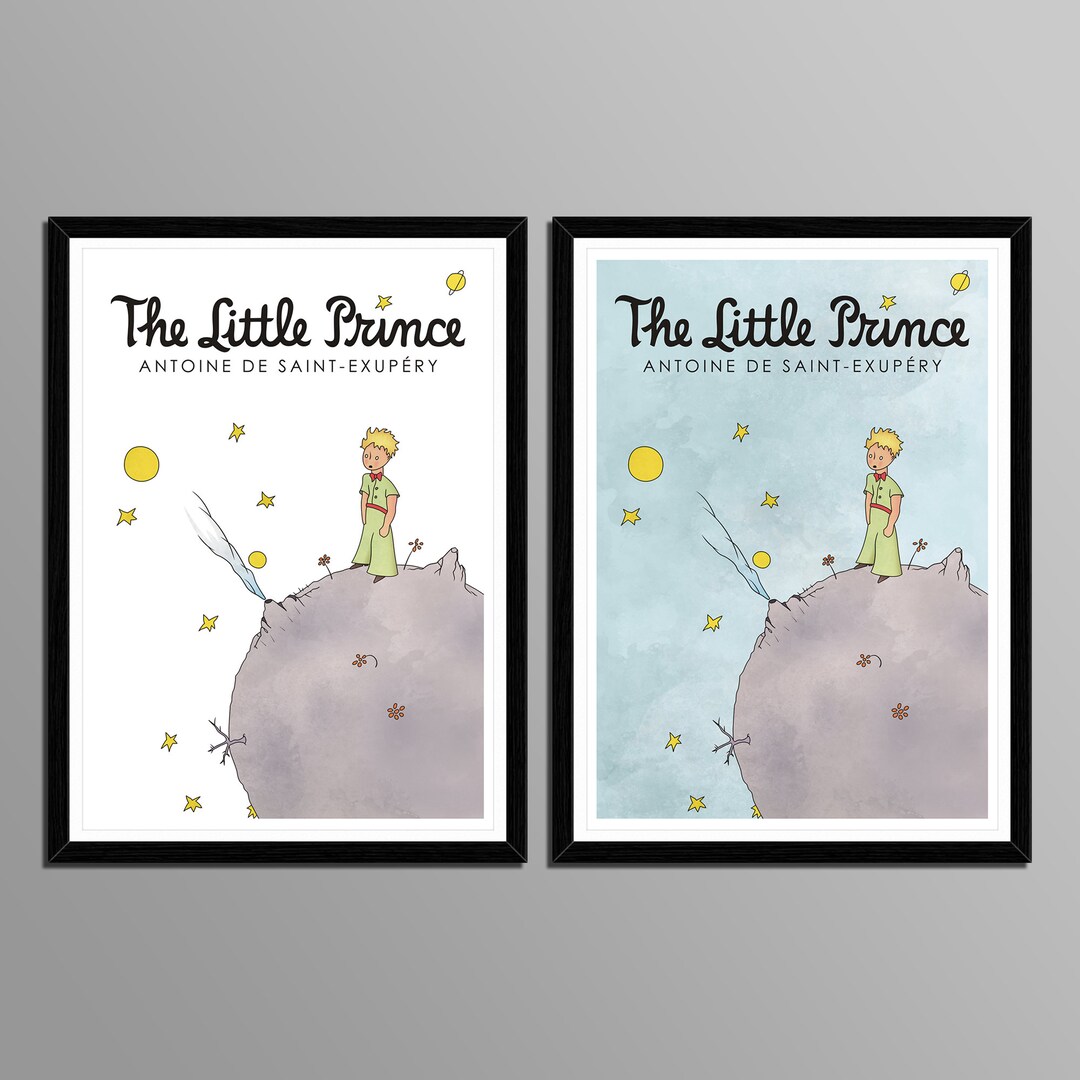 Printable Minimal Design the Little Prince Book Poster. Antoine De ...