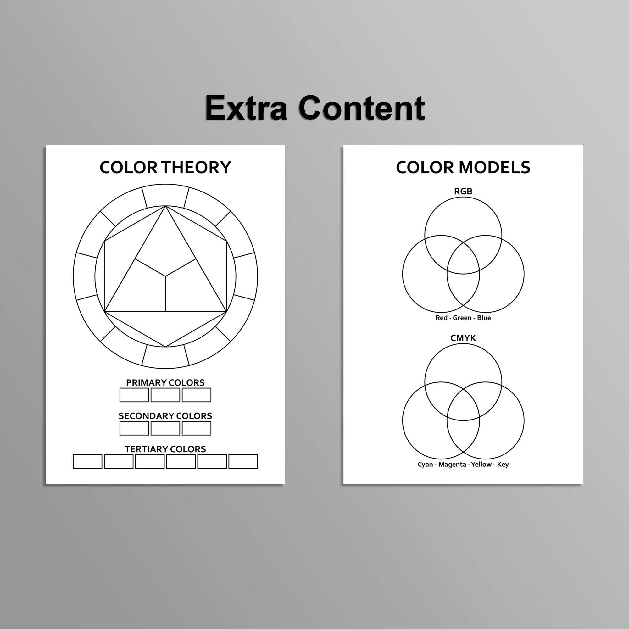 Printable Color Theory and Color Models Poster. Primary Color and ...