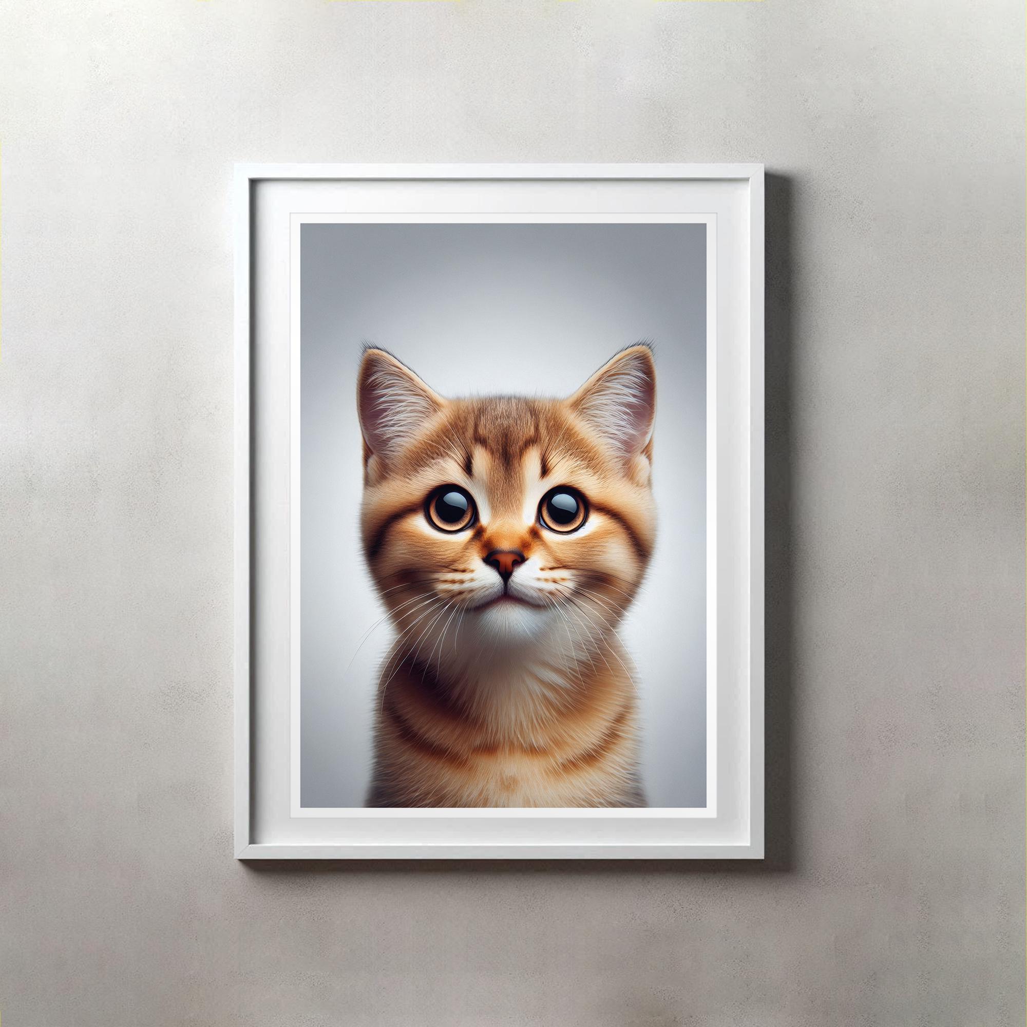 Printable Cute Wild Cat Posters Set. Sweet Baby Wild Cats Posters Set ...