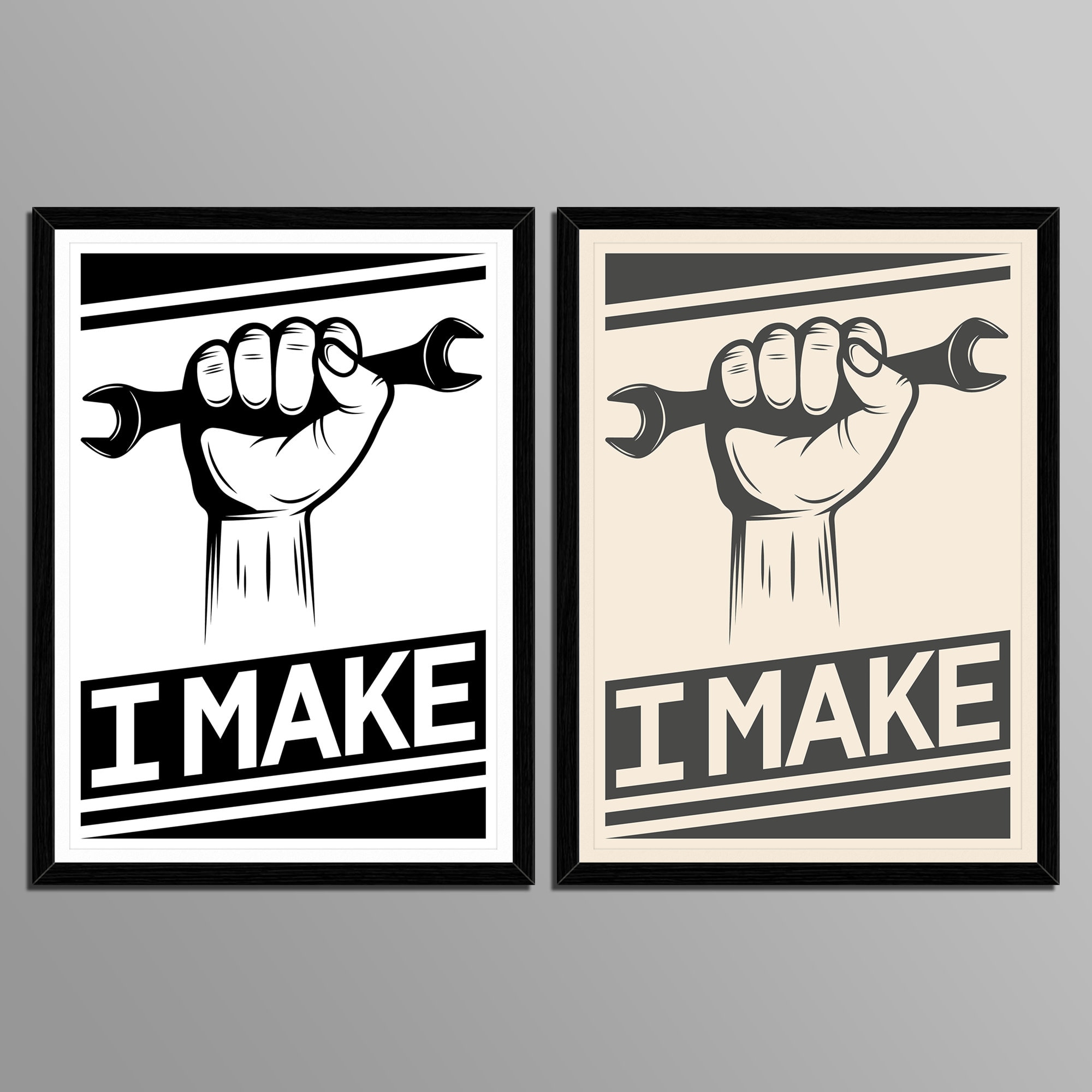 Printable Minimal Design "i Make" Poster. Printable Maker Workshop ...