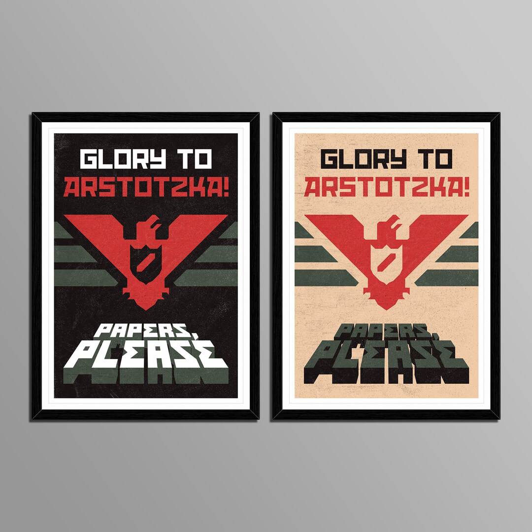 Minimalist Design papers, Please Poster. Printable papers, Please ...