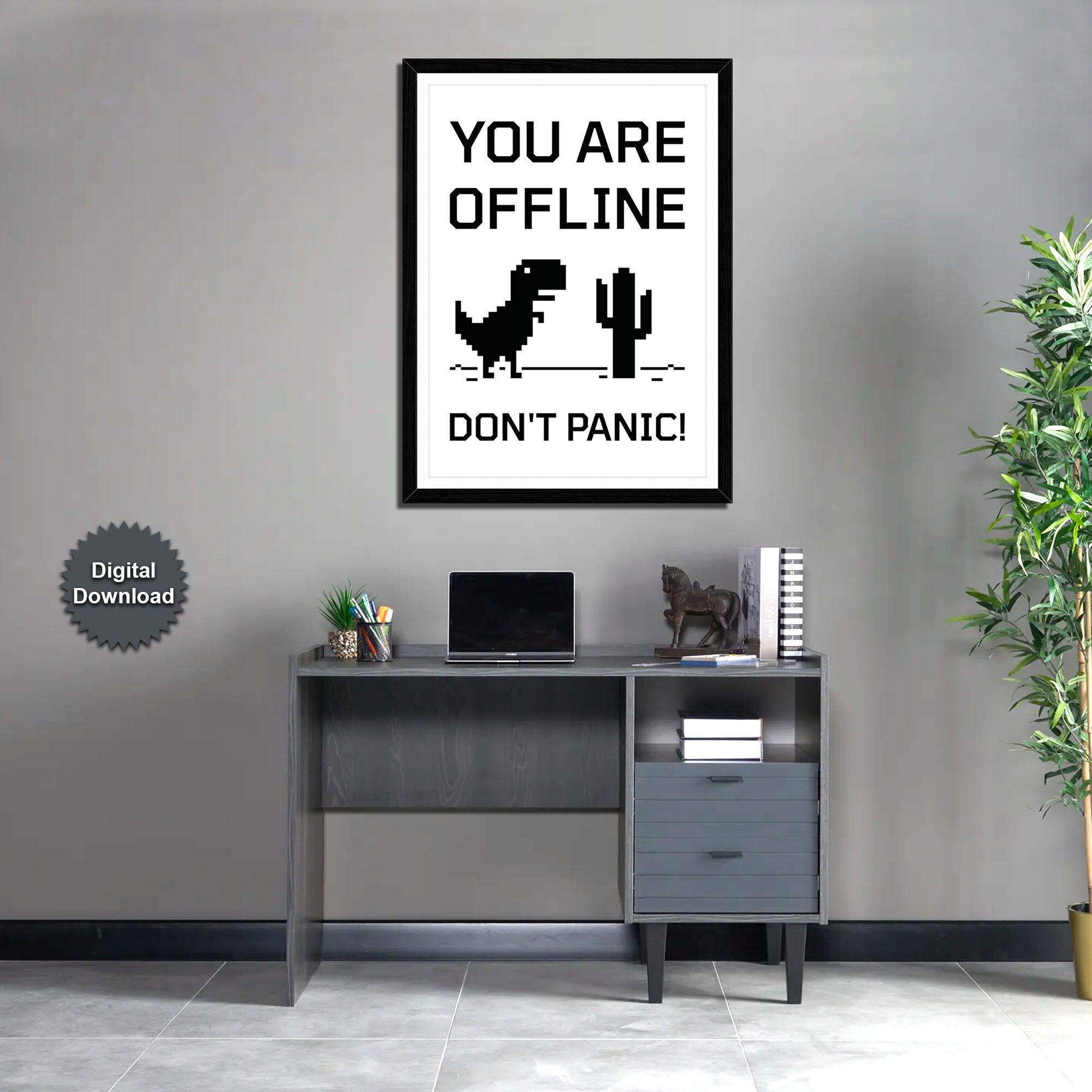 Printable Pixel Art you Are Offline. Don't - Etsy