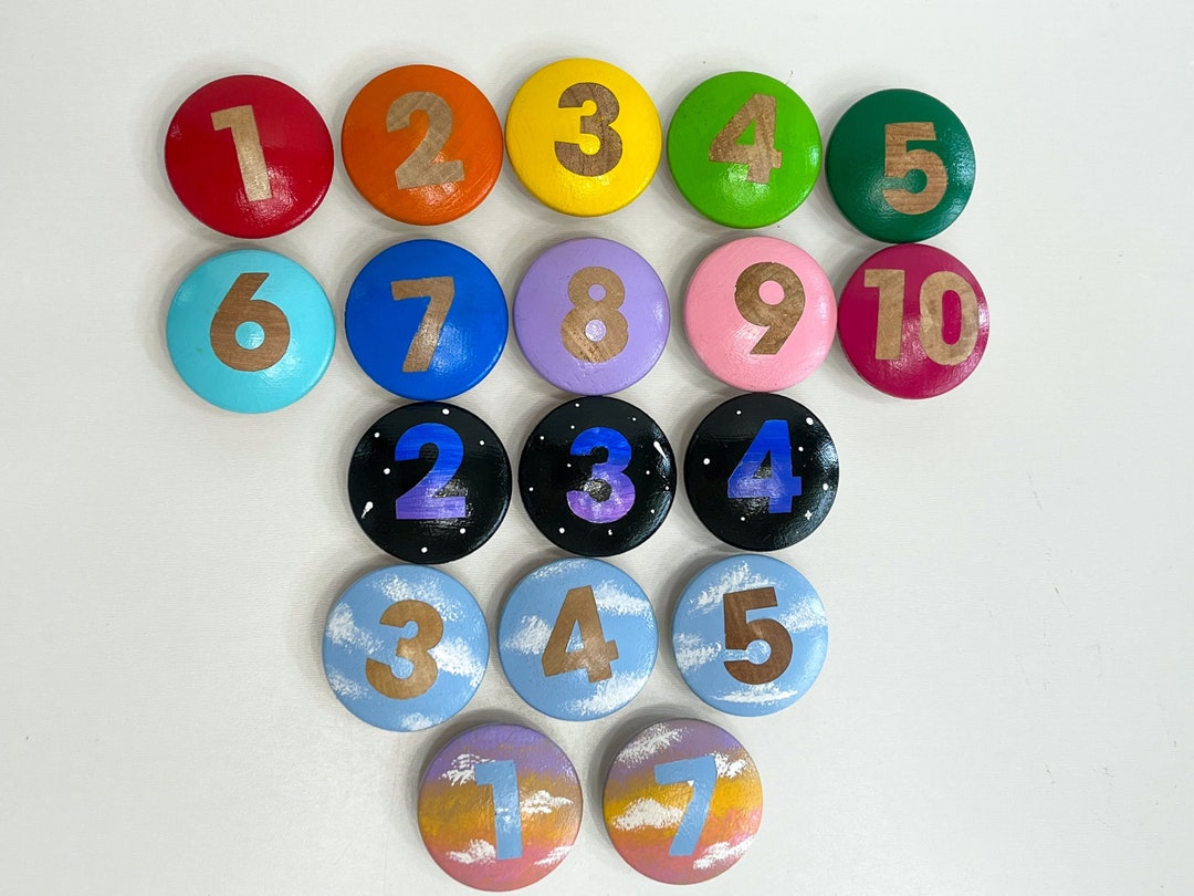 Number Buttons - Etsy