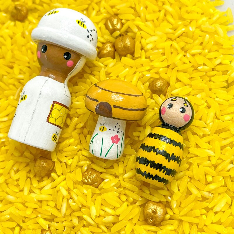 Bee Peg Doll - Etsy