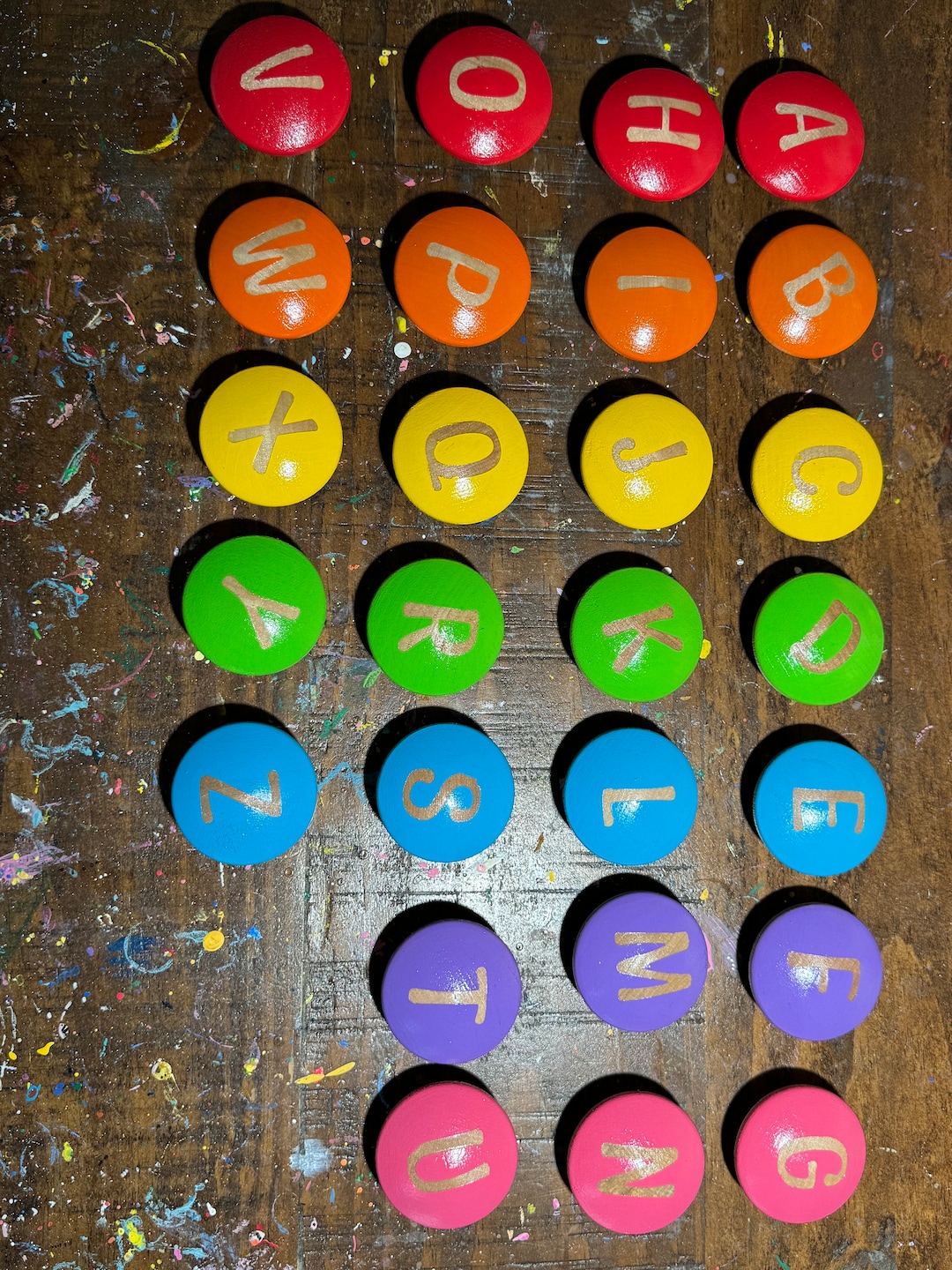 ABC Buttons - Etsy