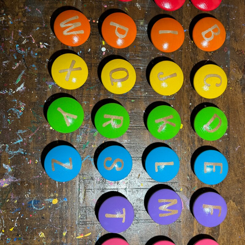 Alphabet Buttons - Etsy