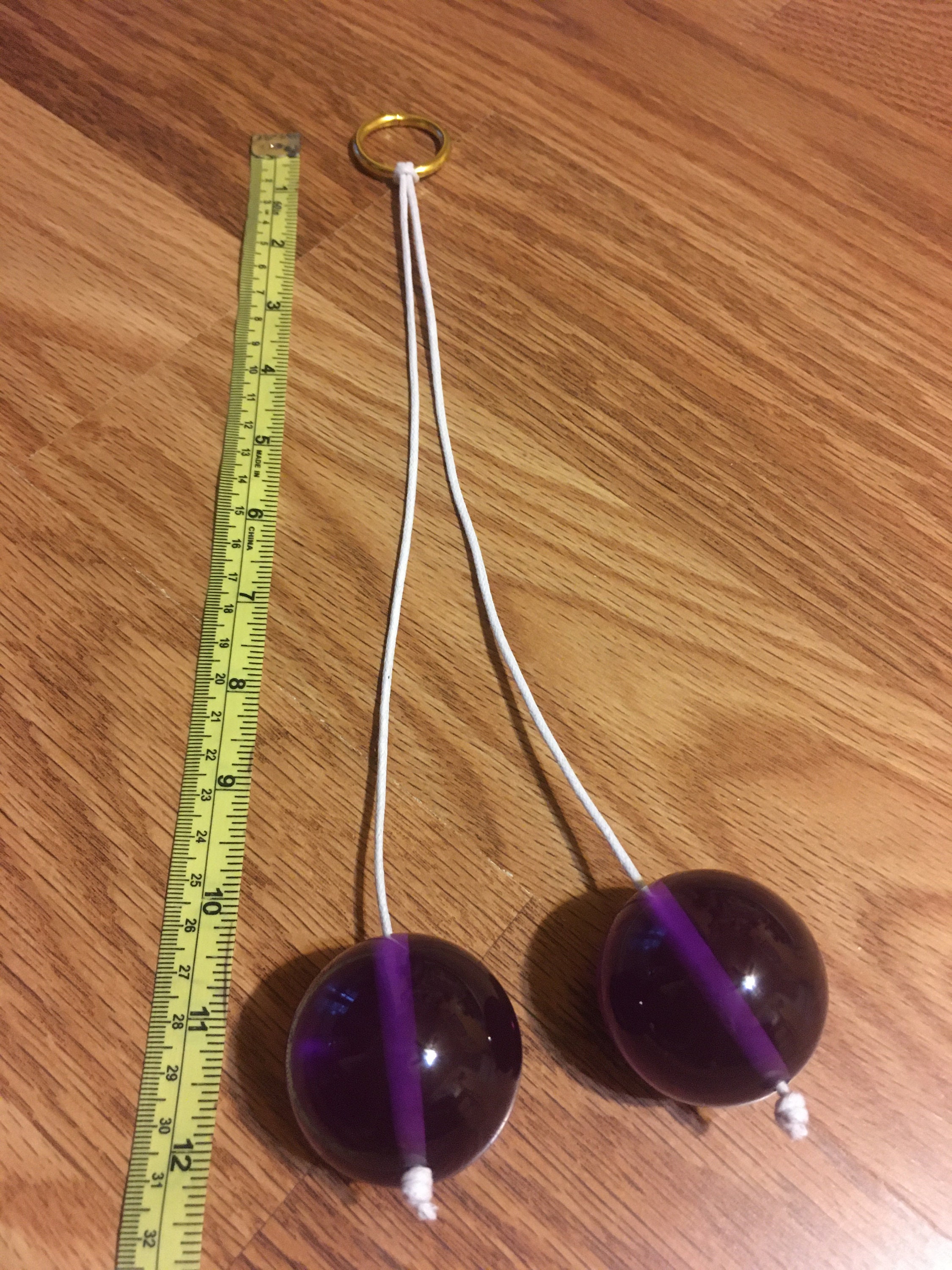 Clackers Click Clacks Klackers Acrylic Balls String Rope Knockers ...