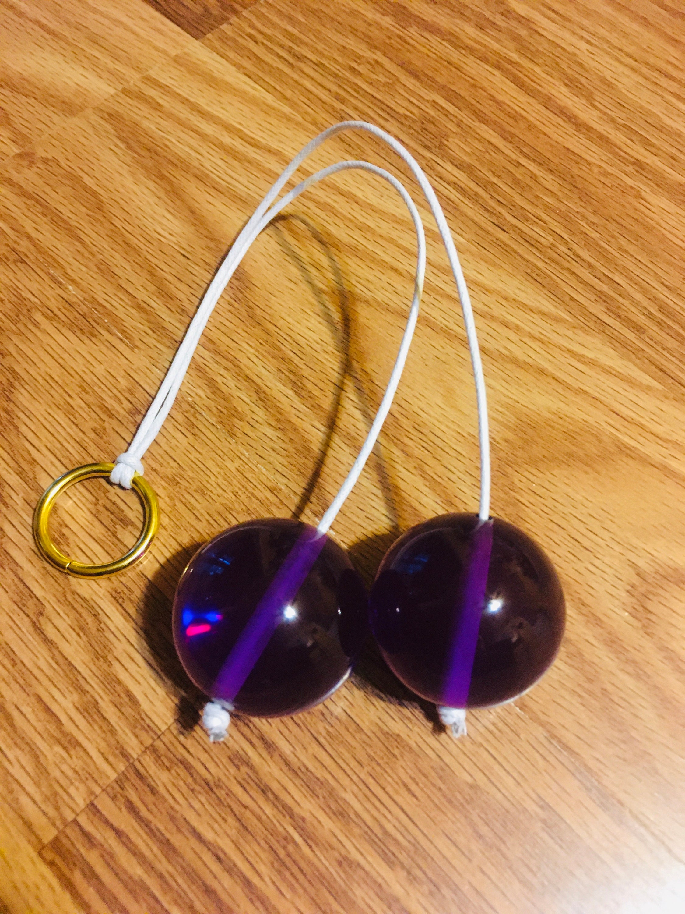 Ceyda Clackers Click Clacks Klackers Acrylic Balls String Rope Knockers ...