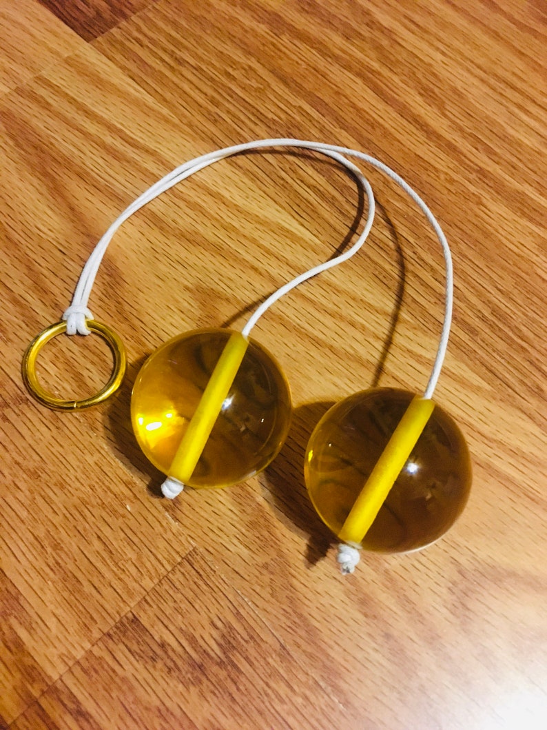 Ceyda Clackers Click Clacks Klackers Acrylic Balls String Rope Knockers ...