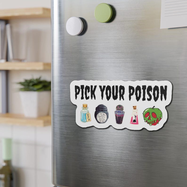 Pick Your Poison Magnet Disney Villains Inspired Spooky Aesthetic ...