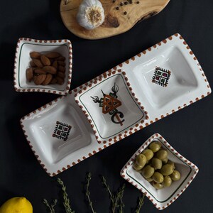 Three Piece Snack Set – Ceramic Serving Plate – Sharing Platter – Tapas ...