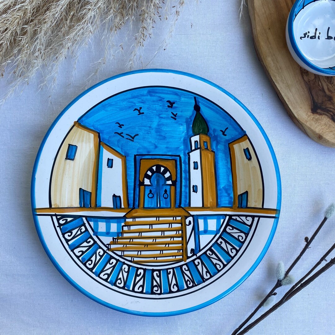 Sidi Bou Decorative Plate – Serving Plate – Display Tray – Dinner Dish ...
