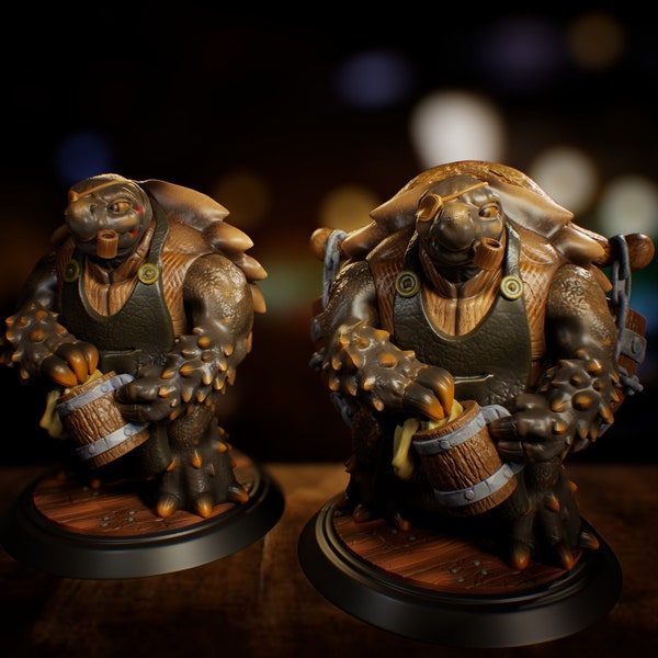 Dnd Tortle Miniature - Etsy