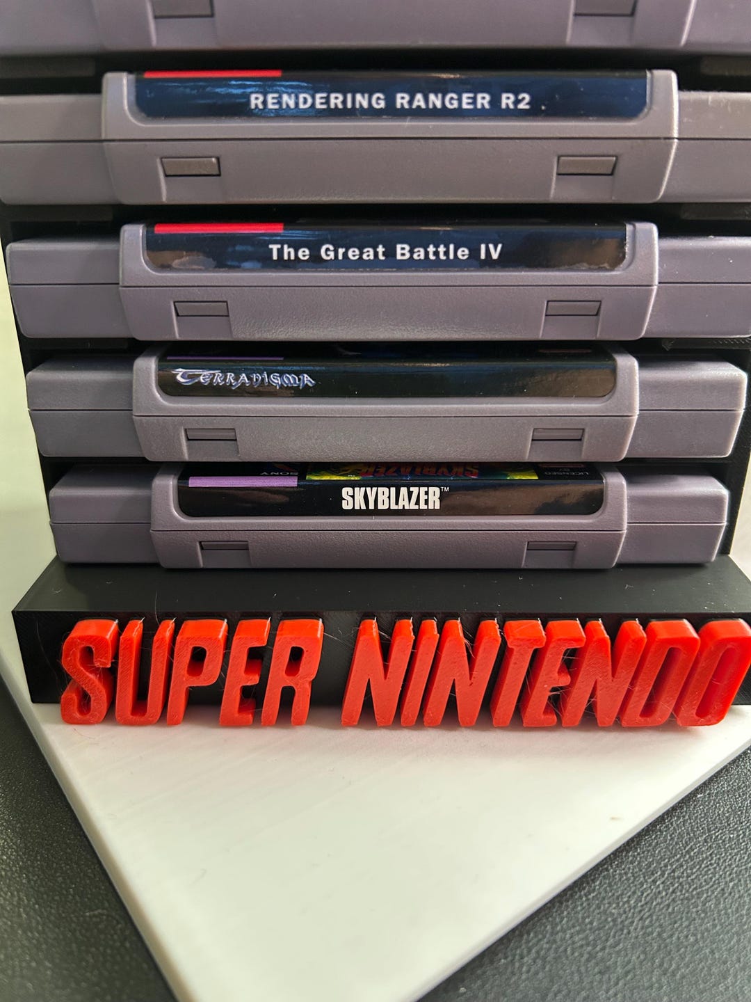 Super Nintendo Vertical 10 Slot Display Stand - Etsy