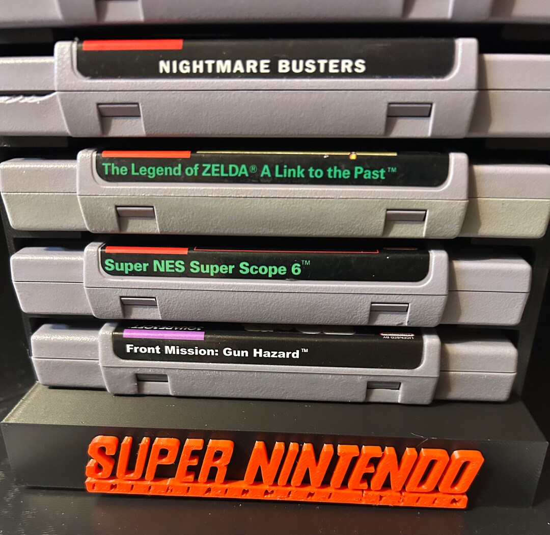 Super Nintendo Vertical 10 Slot Display Stand - Etsy
