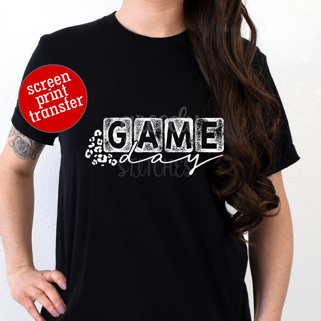 Game Day Letters ADULT Screen Print Transfer | Volleyball Game Day ...