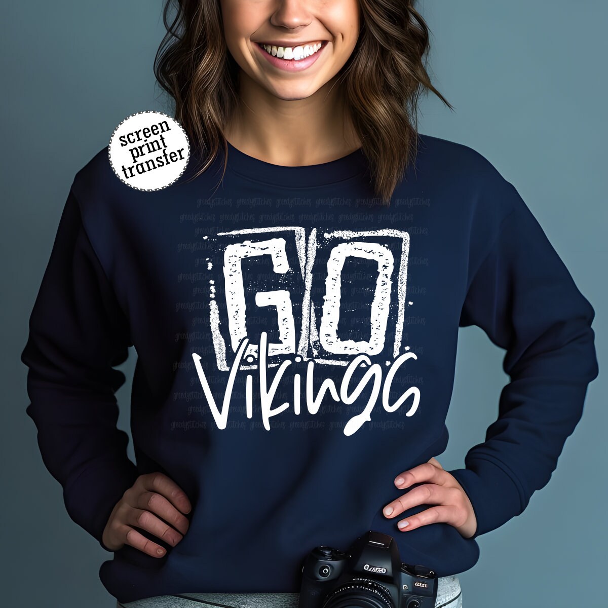 Go Vikings Screen Print Transfer Vikings Mascot Screen Print - Etsy