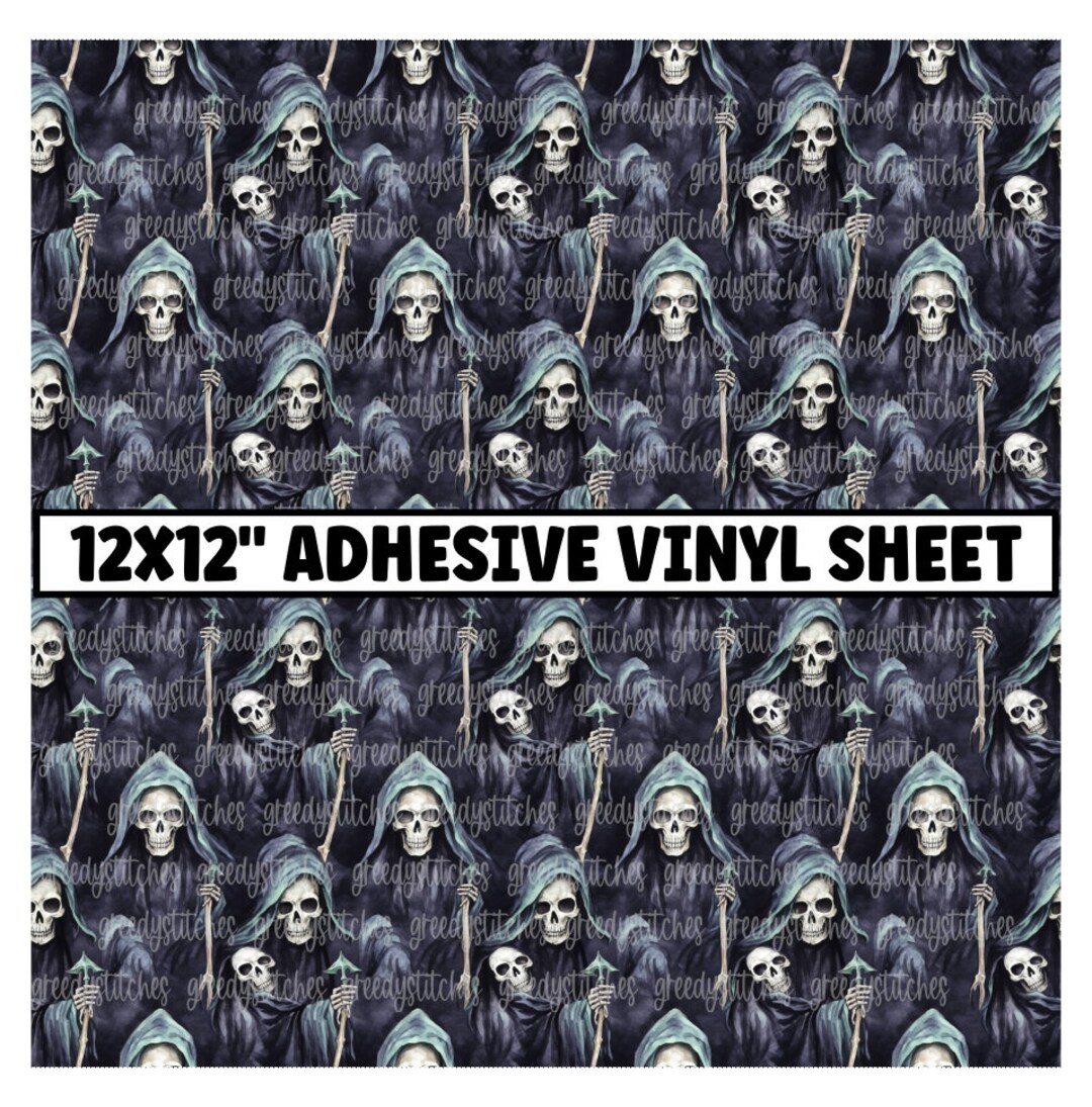 Grim Reaper Adhesive Vinyl Sheets | Halloween Reaper Adhesive Vinyl ...