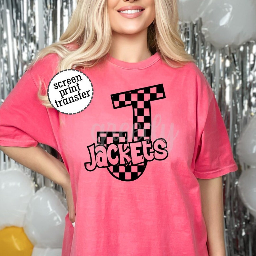 Jackets Checker ADULT Screen Print Transfer | Jackets Mascot Screen ...