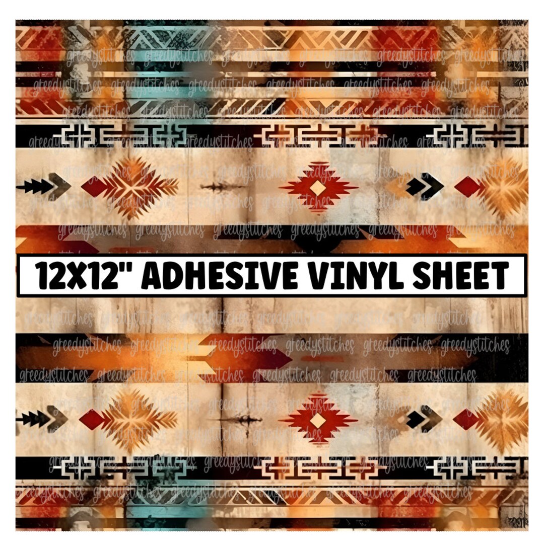 Aztec Wood Print Adhesive Vinyl Sheets Aztec Adhesive Vinyl Aztec Wood ...