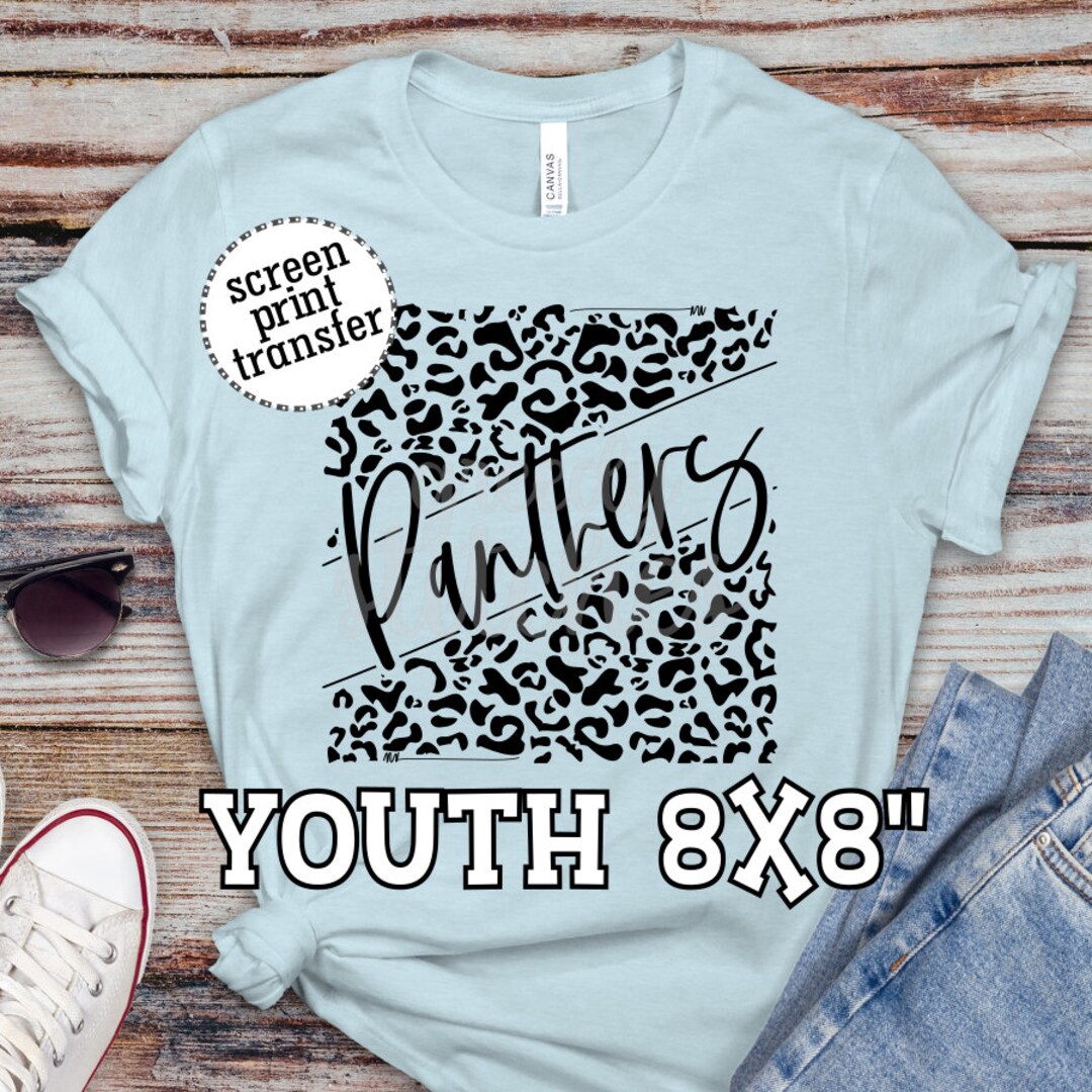 Panthers YOUTH Screen Print Transfer |panthers Mascot Screen Print ...