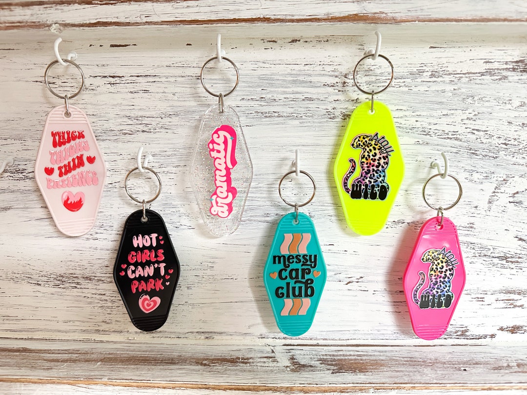 Retro/vintage Motel Keychain Thick Thighs Thin Patience/dramatic/stay ...