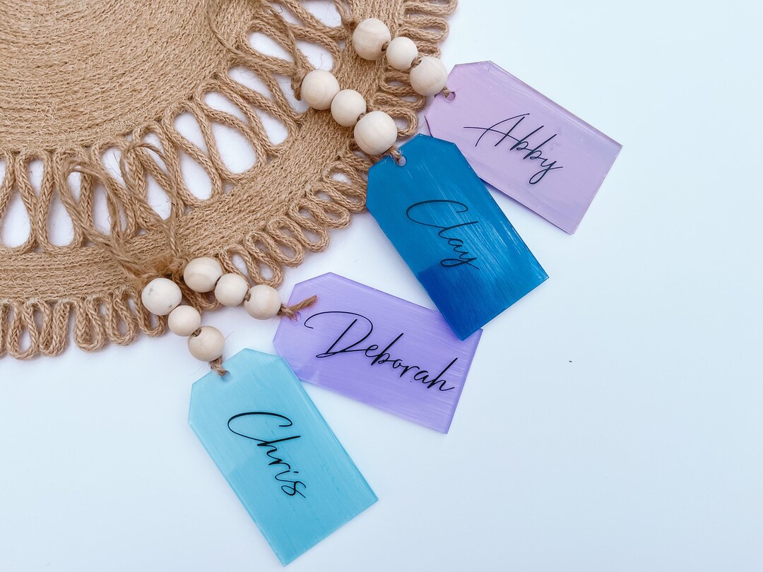Personalized Acrylic Gift Tags, Personalized Acrylic Ornament, Gifting ...
