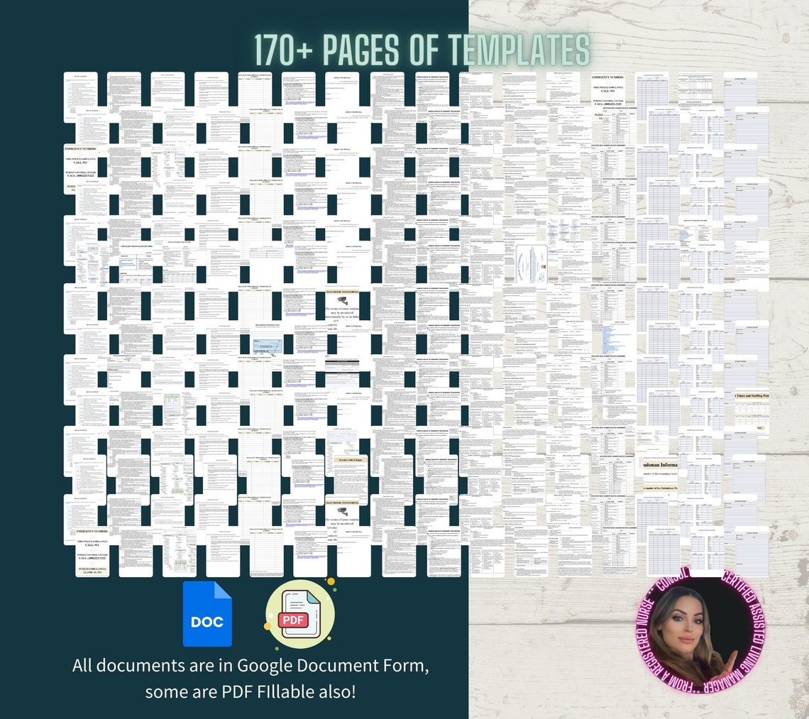 All-in-one ALF Forms Bundle- Policies, Procedures, and Resident Records ...