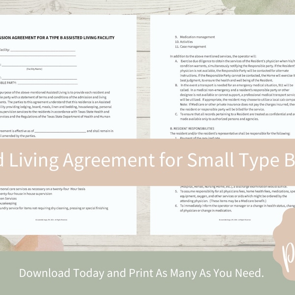 Caregiver Contract Agreement - Etsy