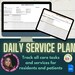 Personalized Resident Care Plan - Daily Service Tracker for Caregivers ...