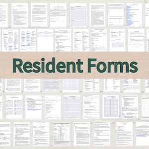 Comprehensive Resident Forms Kit | Assisted Living Facility Texas ...