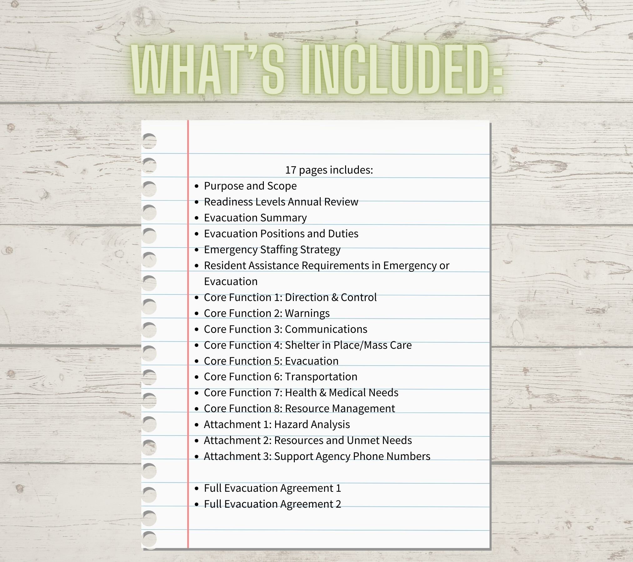 Emergency Management Plan | Prepare and Protect | Core Functions ...