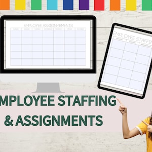 Employee Schedule and Assignment Calendar- PDF FILLABLE! - Etsy