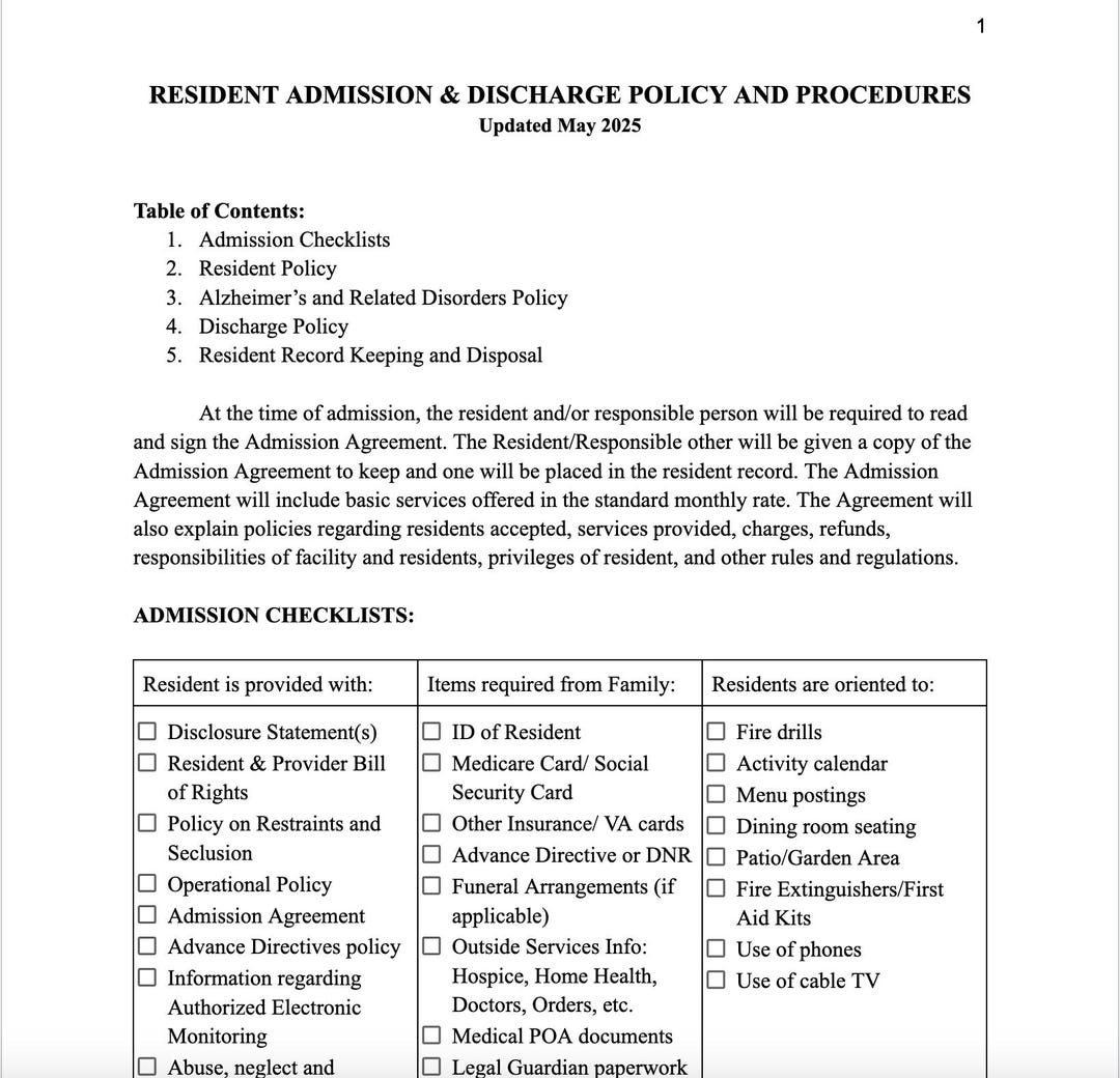 Admission Policy and Procedure - Etsy