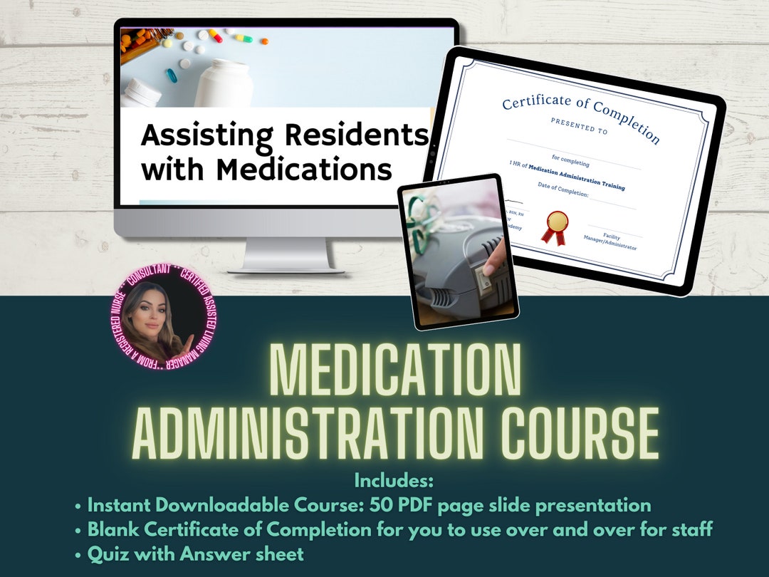 Medication Administration in Assisted Living Facilities Course | Med ...