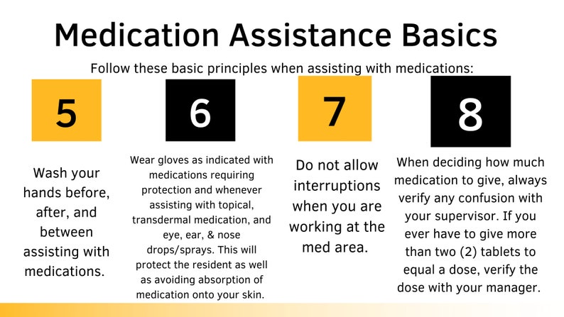 Medication Administration in Assisted Living Facilities Course - Etsy
