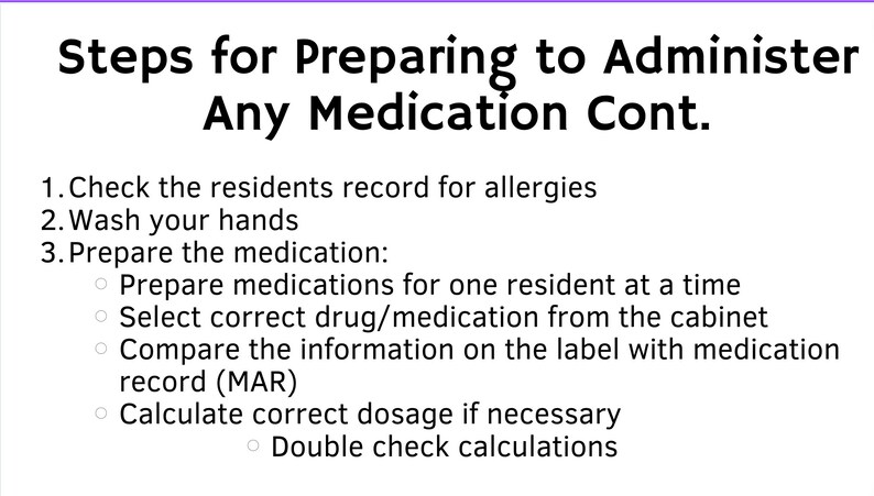 Medication Administration Course | for Healthcare Providers (PDF) - Etsy