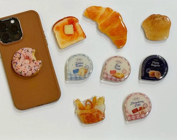 Cute Kawaii Strawberry Decoden Phone Grips, Mount, Stand, Griptok ...