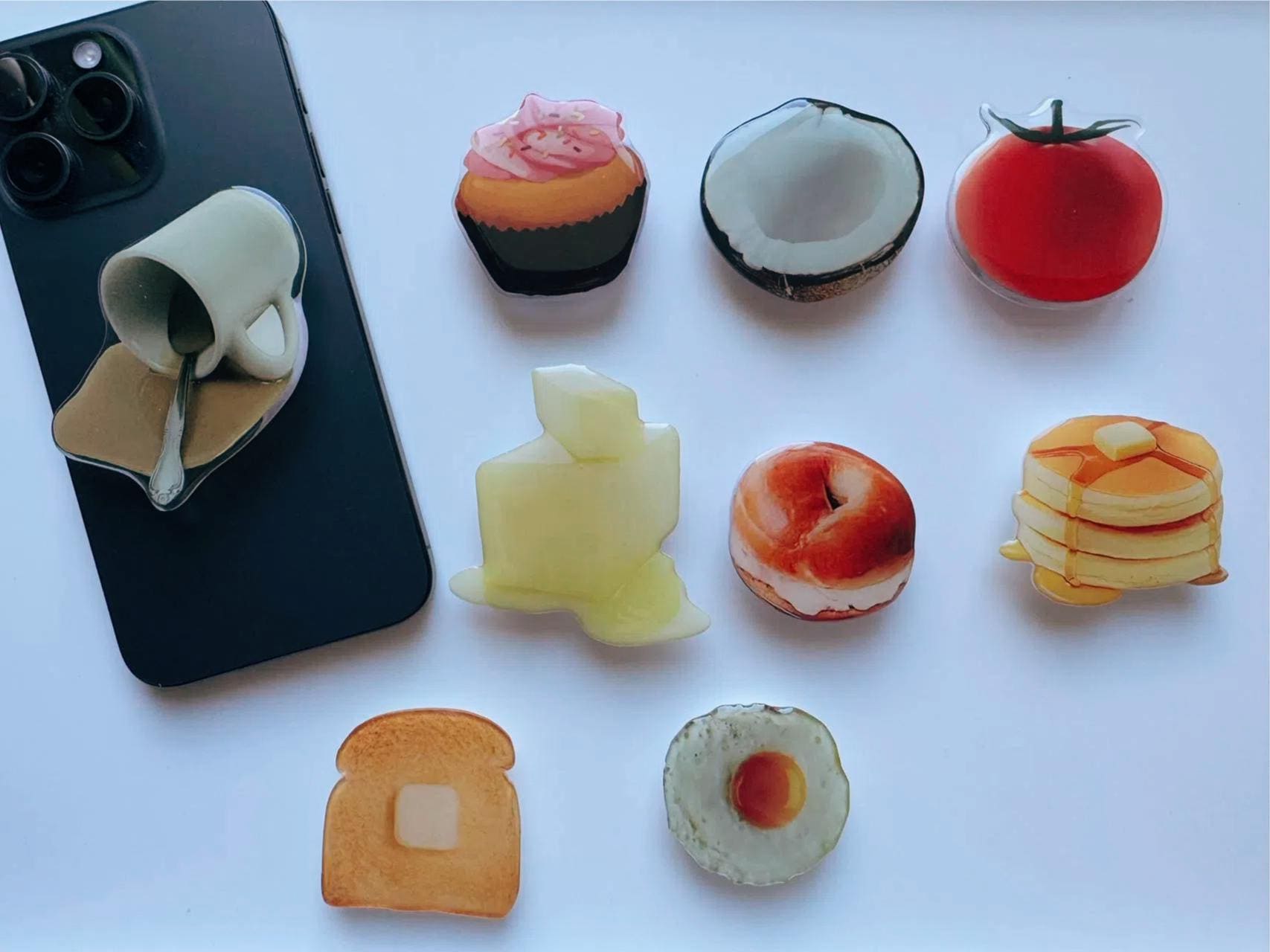 Adorable Food-inspired Phone Grips | Bread, Kindle Holder, Cake& More ...