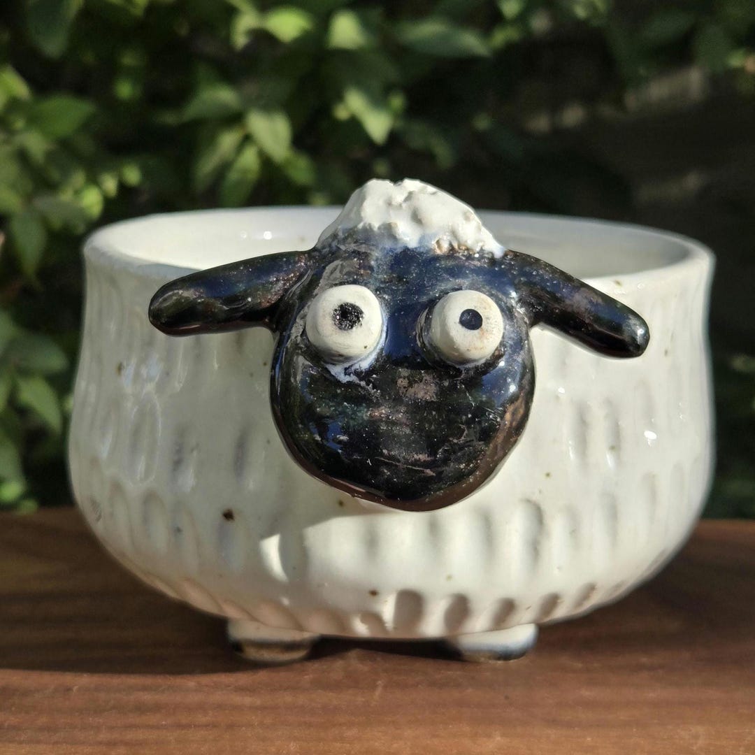 Handmade Ceramic Sheep Bowl | One of a Kind Gift | Animal Lover Gift ...